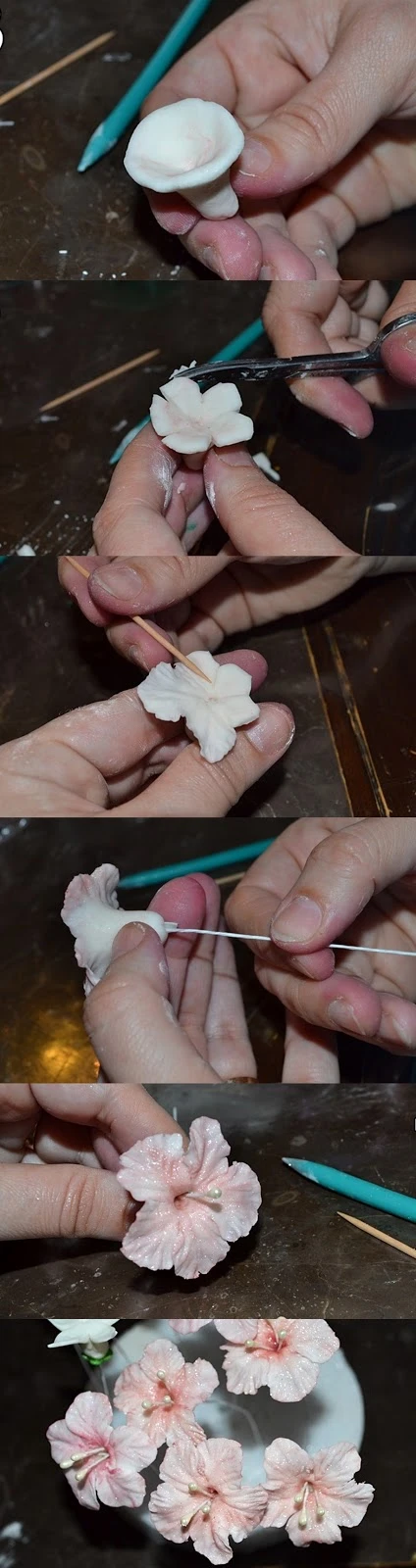 Simple polymer clay flower tutorial | FIMO DIY